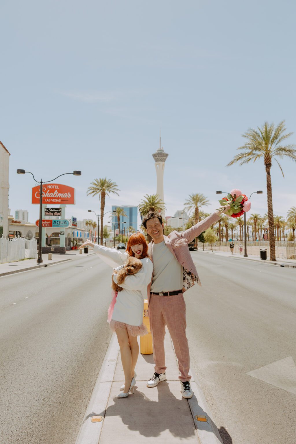 Pink & Neon Vow Renewal In Las Vegas | Parallel33 Photography