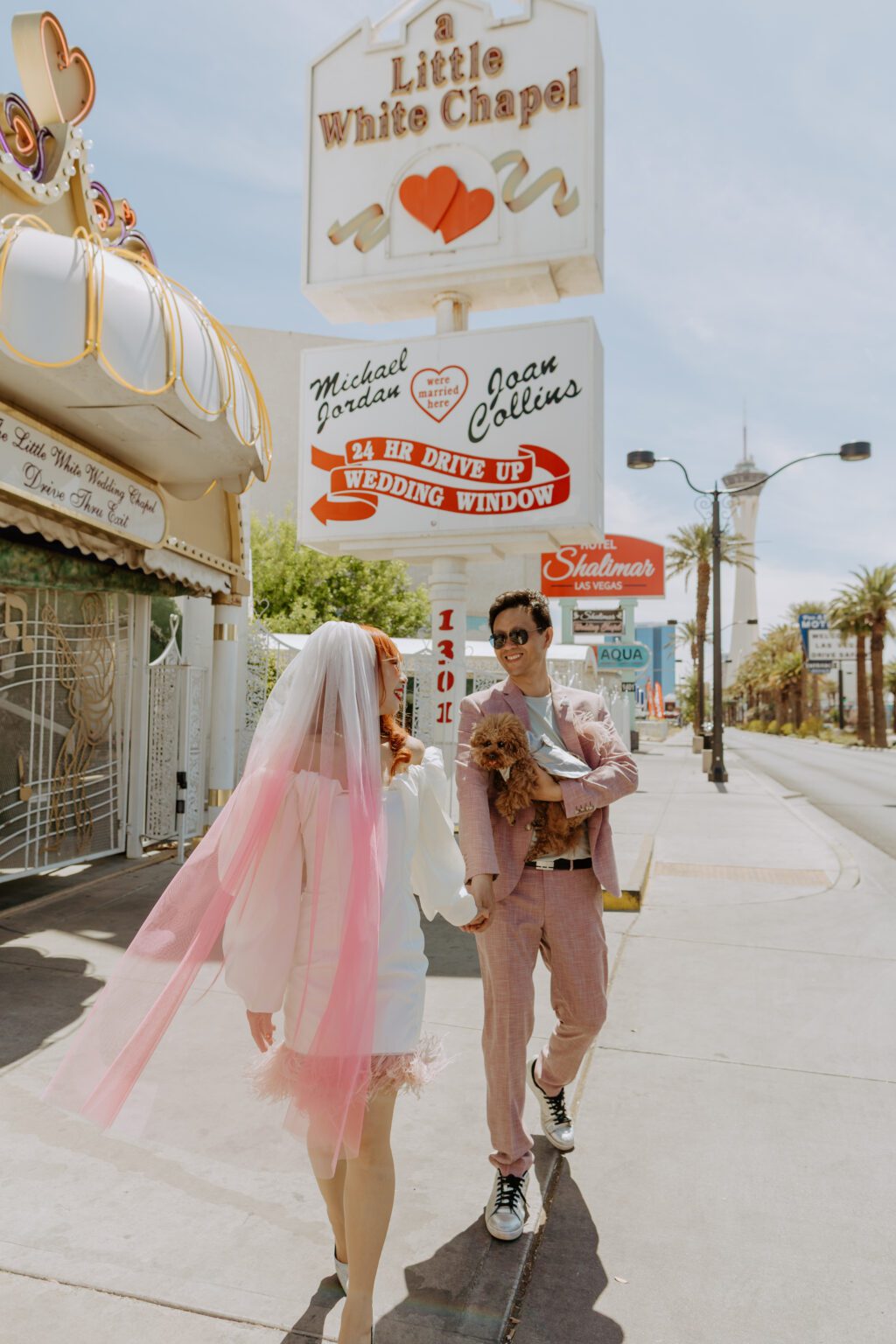 Pink & Neon Vow Renewal In Las Vegas | Parallel33 Photography
